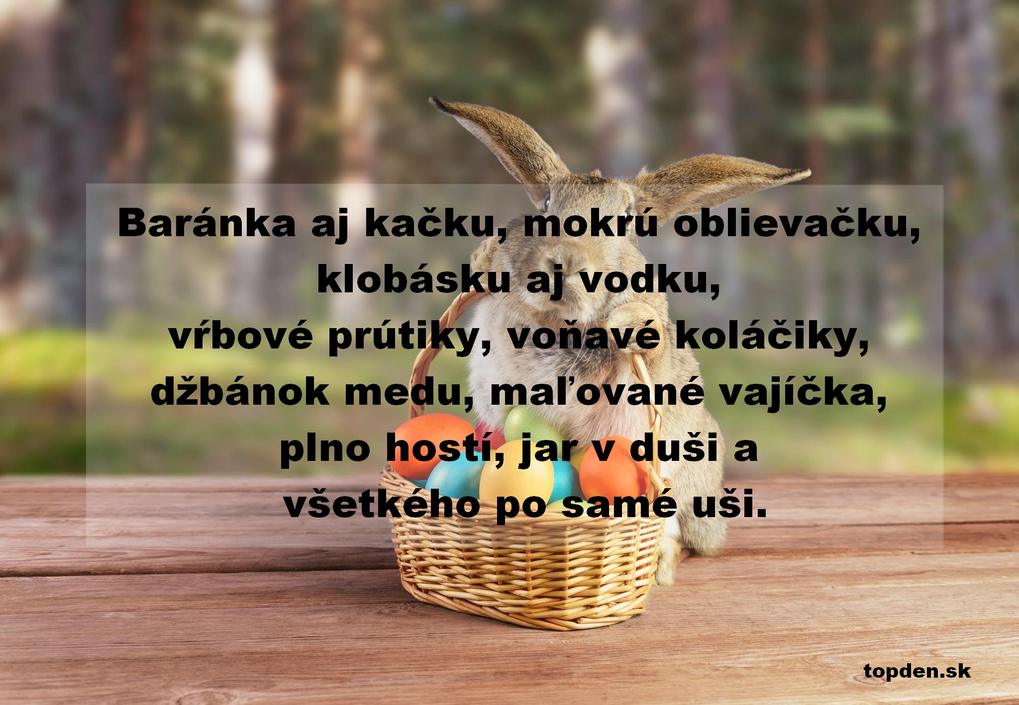 Velikonoční přání 320+ nejkrásnějších velikonočních přání - Topden.sk